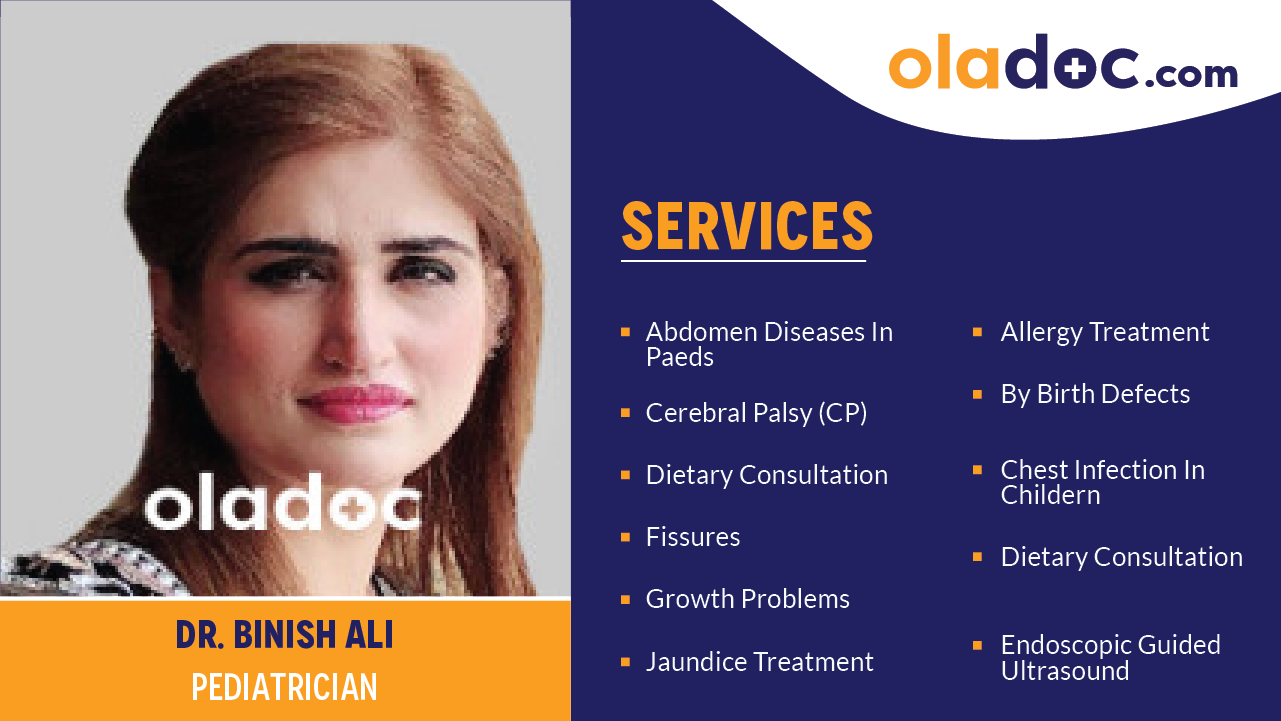 Dr. Binish Ali - Pediatrician Offering Video Consultation | oladoc.com